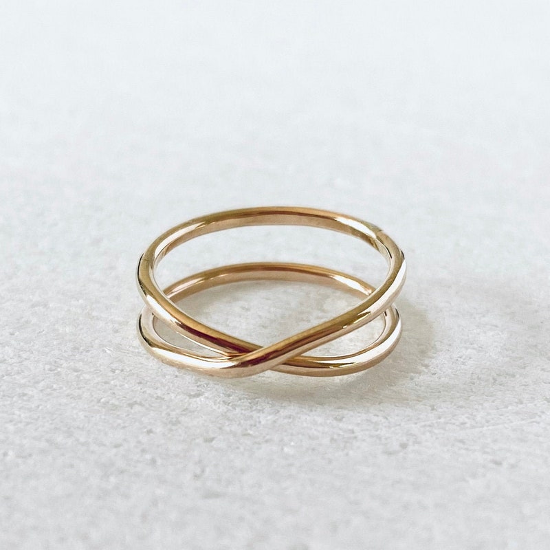 Criss Cross Ring - Etsy