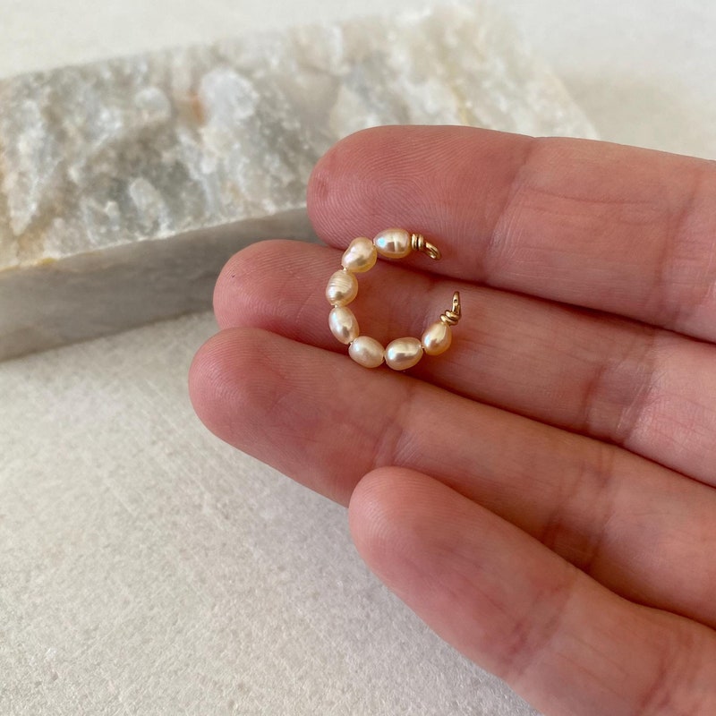 Pearl Ear Cuff - Etsy