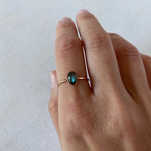 Labradorite Ring - Etsy