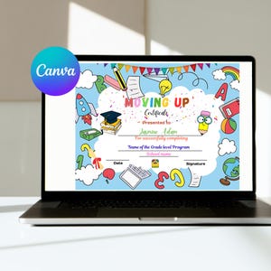 Editable Preschool Moving up Certificate, Prek Moving up Certificate ...