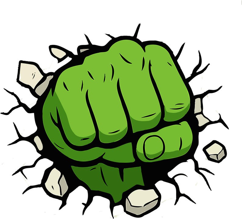 Hulk Hand Svg, Hulk Svg, Smash Punch Svg, Hulk Hand Silhouette, Hulk ...