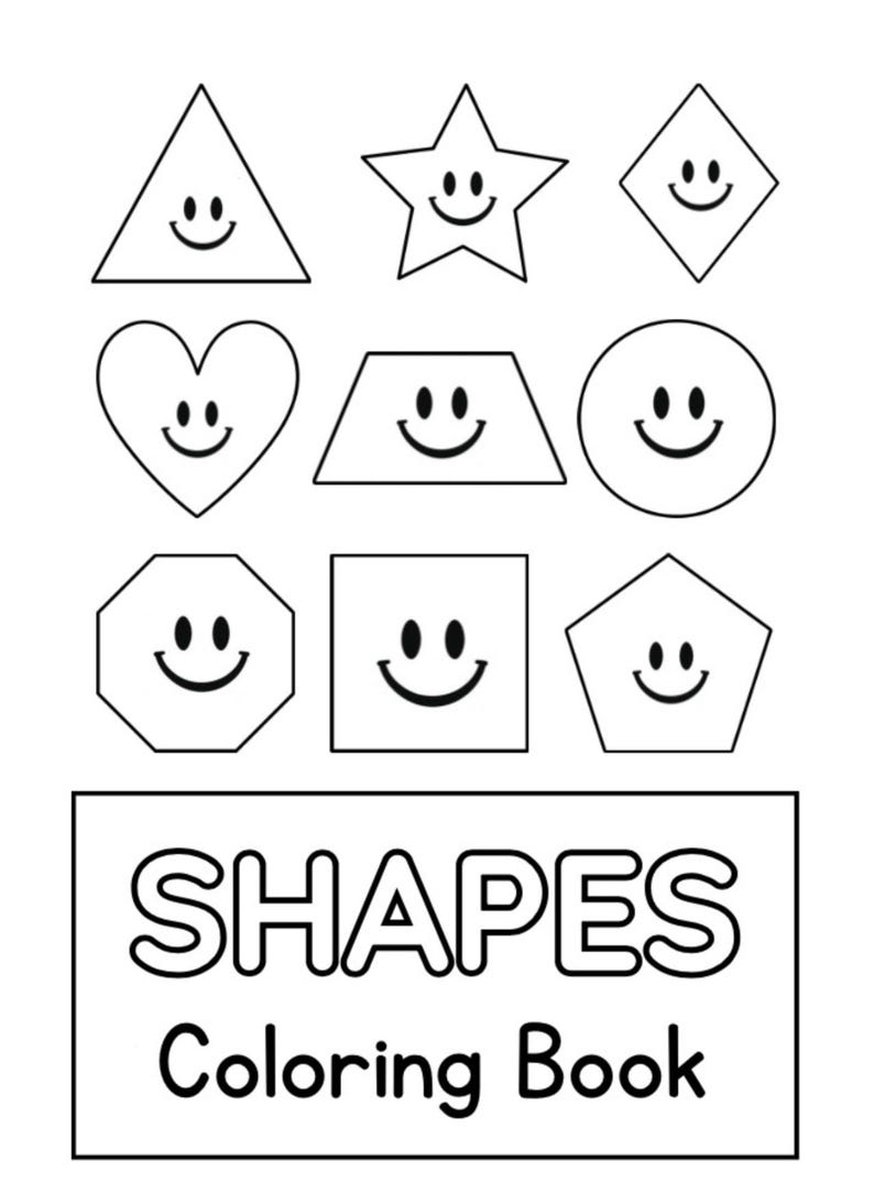 Printable Shapes Coloring Book for Kids - Fun Geometric Learning ...
