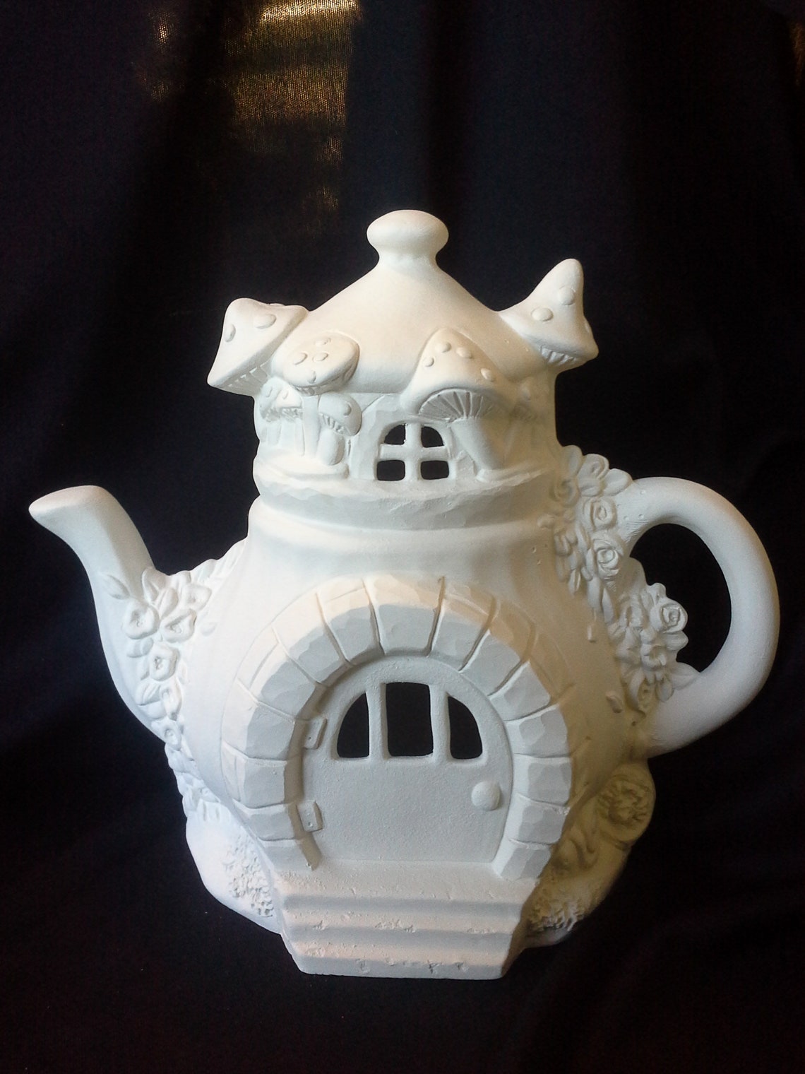 Fairy Garden Charming Teapot House Ceramic Bisque (unfinished) - Etsy