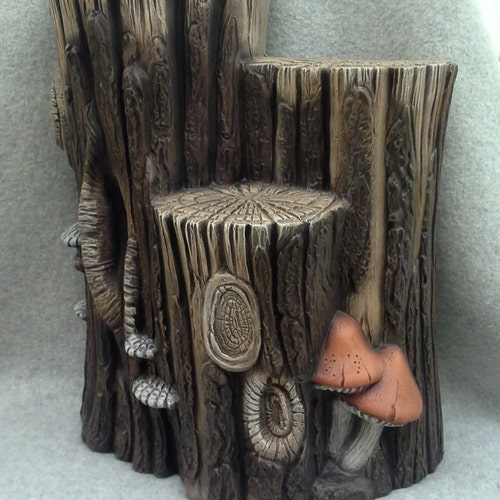 Rare Tree Stump Base in Ceramic Bisque Ready to Paint - Etsy