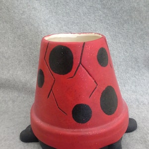 Ceramic Ladybug Pot (finished - Etsy