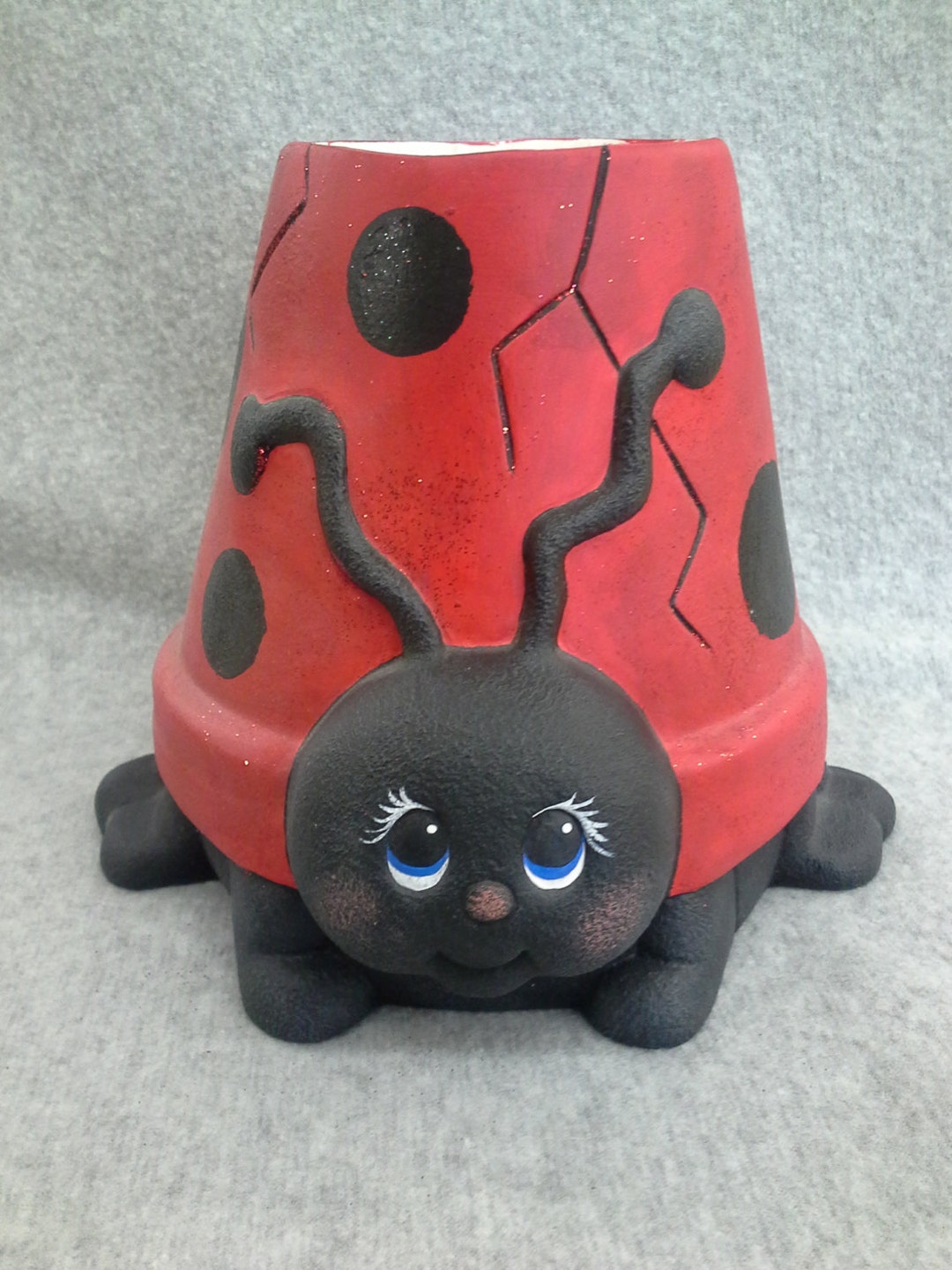 Ceramic Ladybug Pot (finished - Etsy