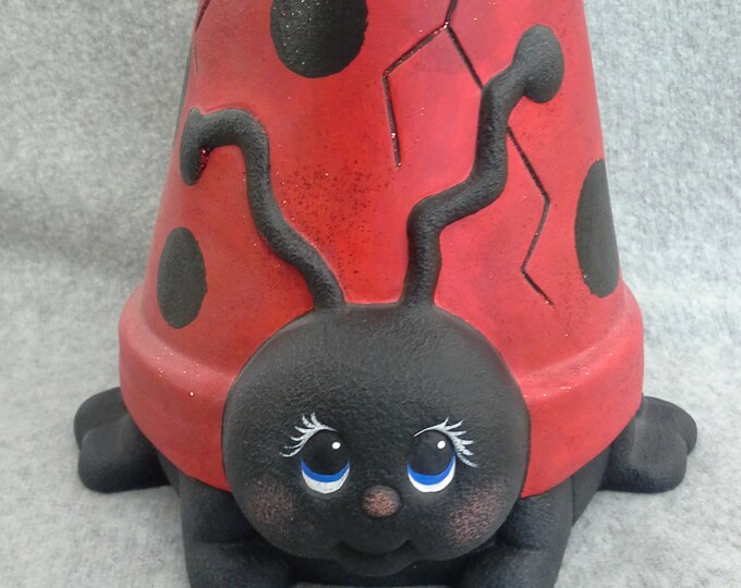 Ceramic Ladybug Pot finished - Etsy