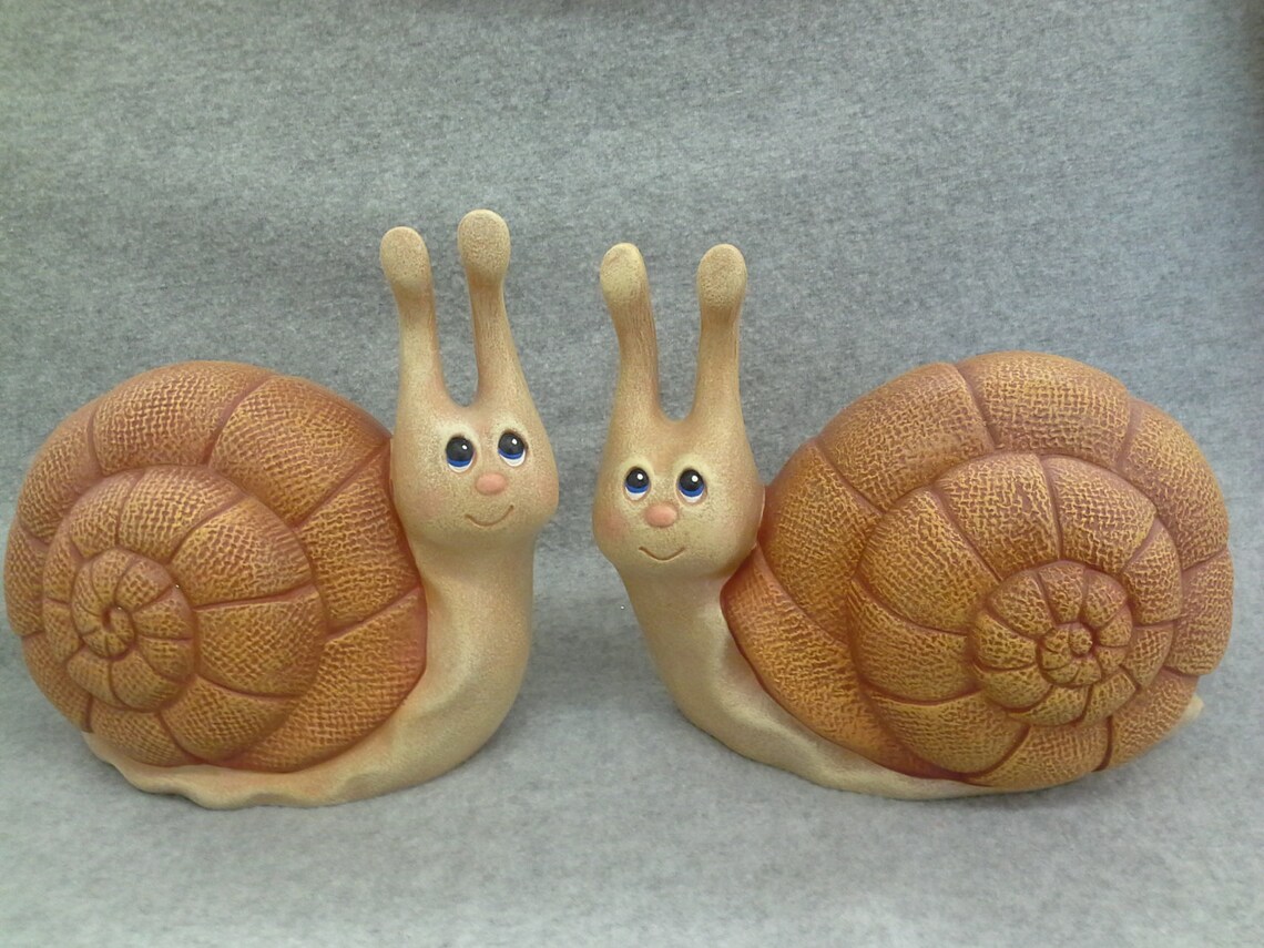 Ceramic Snail Pair finished | Etsy