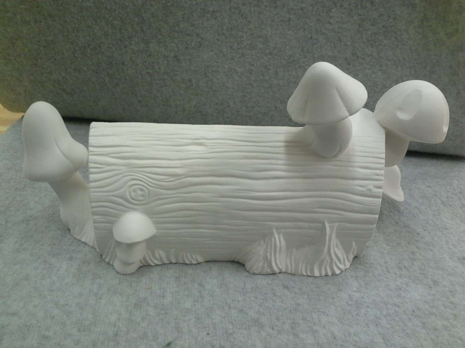 Ceramic Mushroom Bench Bisque unfinished | Etsy