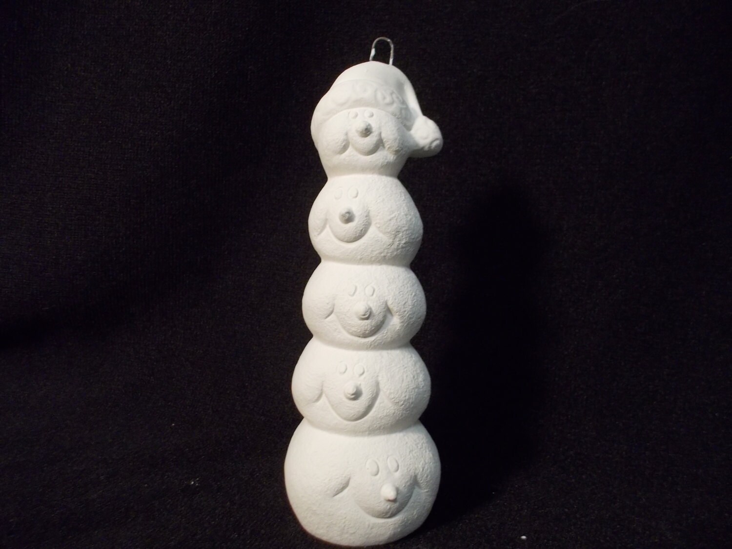 Ceramic Bisque Snowball Stack Christmas Ornament - Etsy