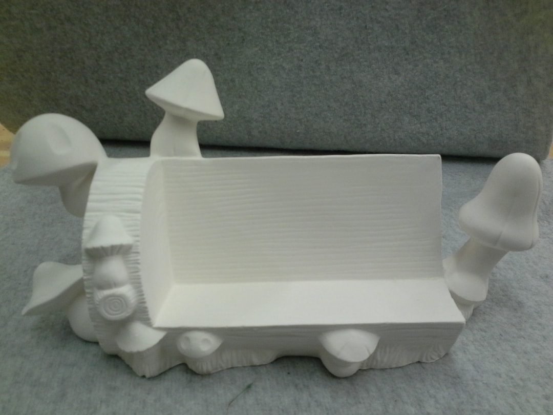 Ceramic Mushroom Bench Bisque (unfinished) - Etsy