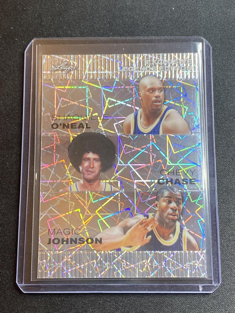 Shaq / Chevy Chase / Magic 2024 Leaf Exclusive Metal Trio ELE73 /25 RC ...