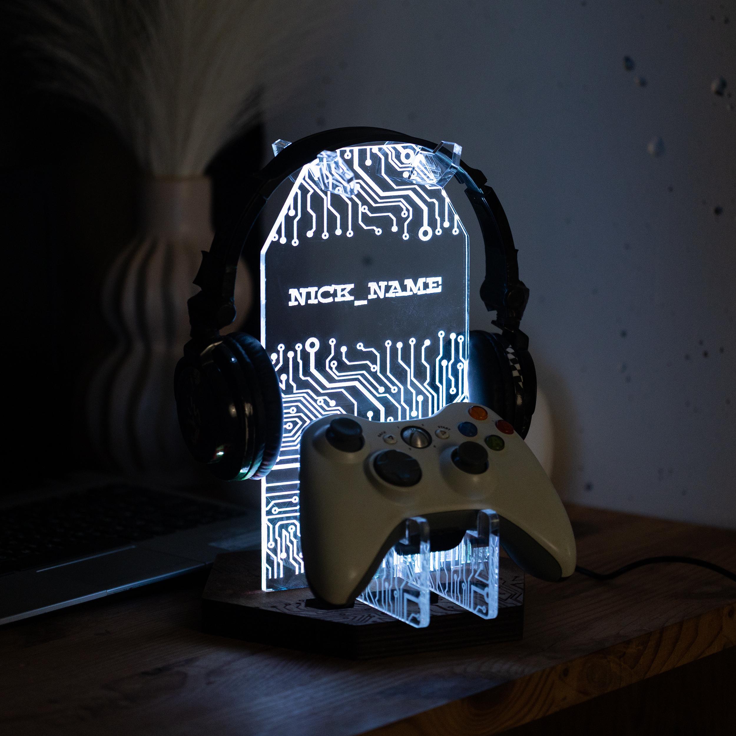 Gaming Controller and Headphone Holder, Personalized Gaming Headset ...