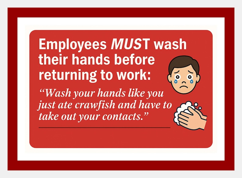 Funny Bathroom Sign Bundle | Hand Washing Humor| Restaurant Decor ...