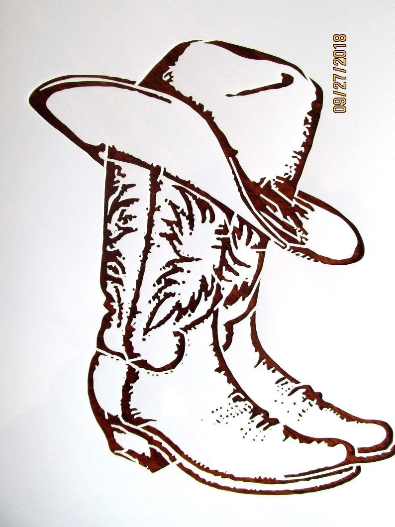 Cowboy Boot Template Printable