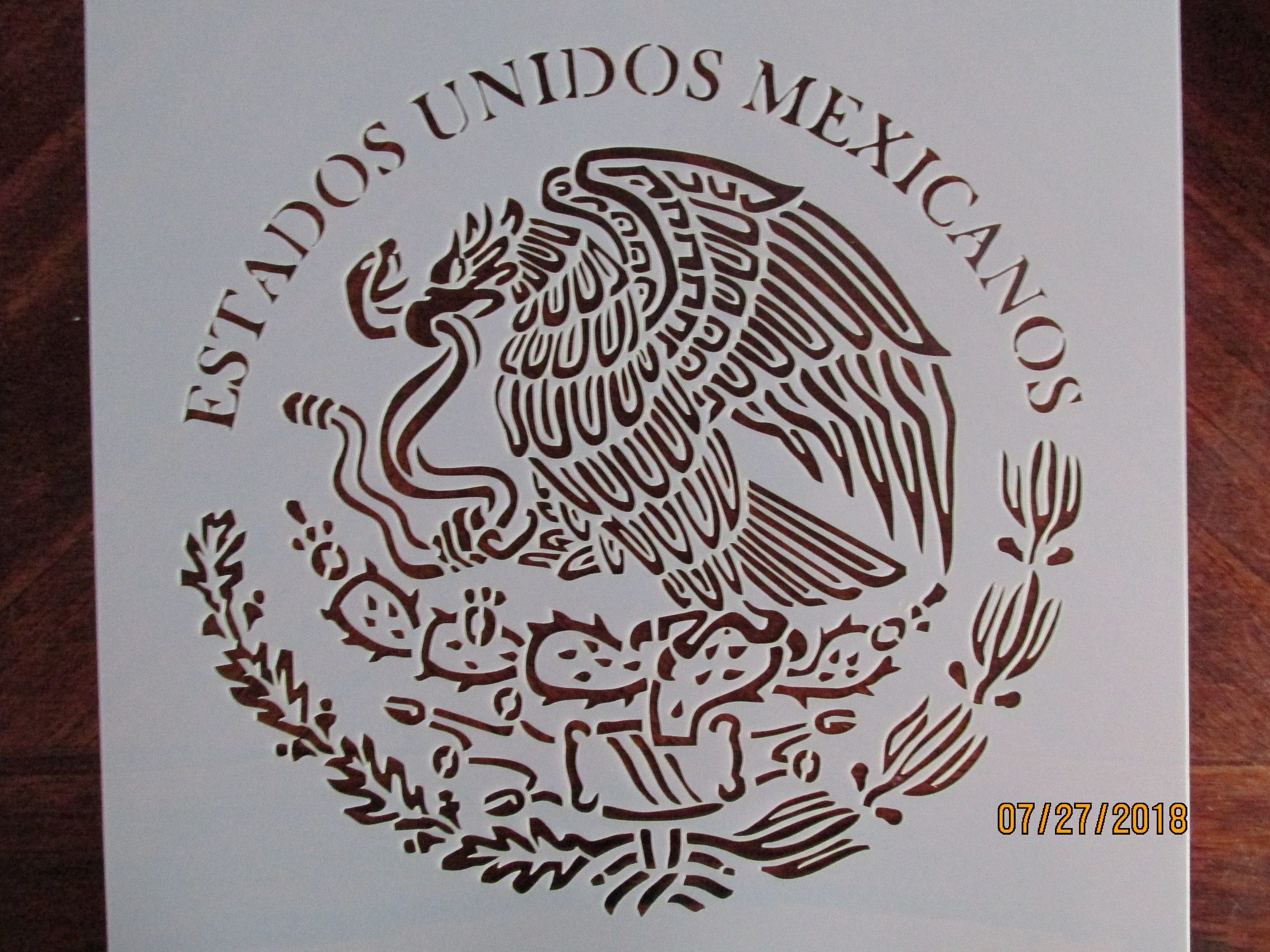 Mexican Flag Emblem Stencil/Template Reusable 10 mil Mylar | Etsy