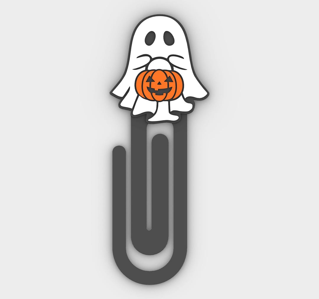 Ghost With Halloween Pumpkin Straw Topper Fits Standard & Stanley ...