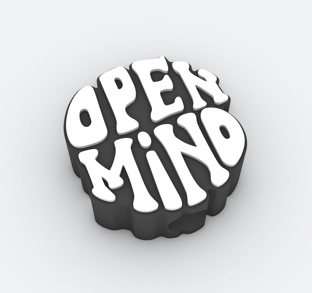 Open Mind Straw Topper | Fits Standard & Stanley Straws | STL Files and ...