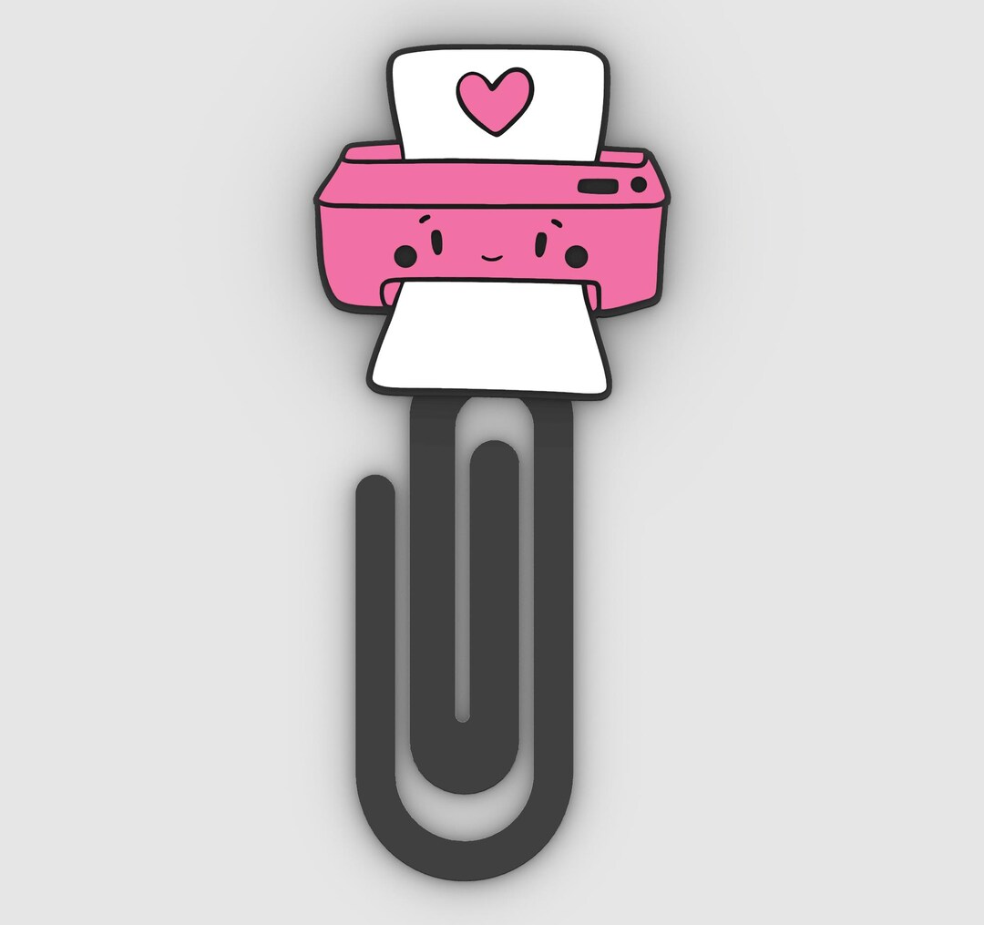 Love Letter Printer - Paper Clip, Bookmark - 3MF Pre-painted , STL File ...