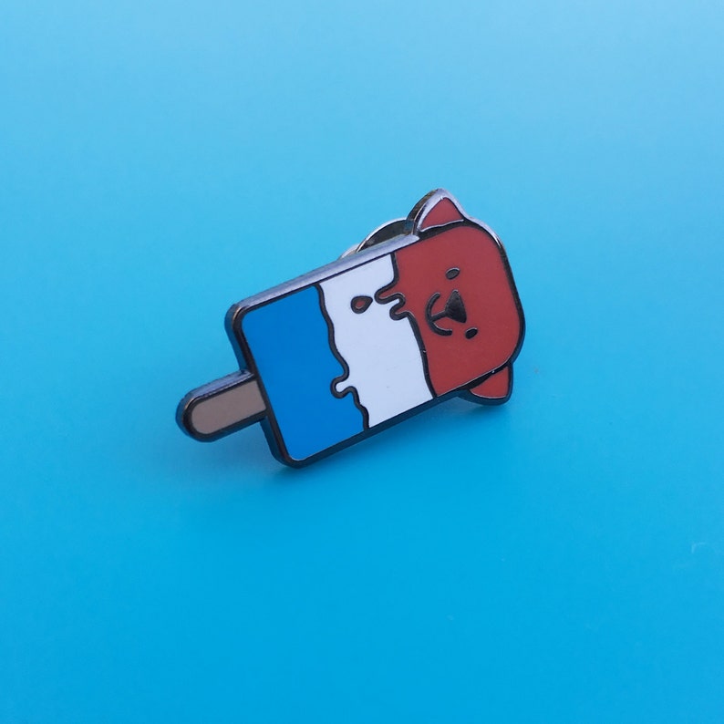Cute Popsicle Dog Hard Enamel Pin - Etsy
