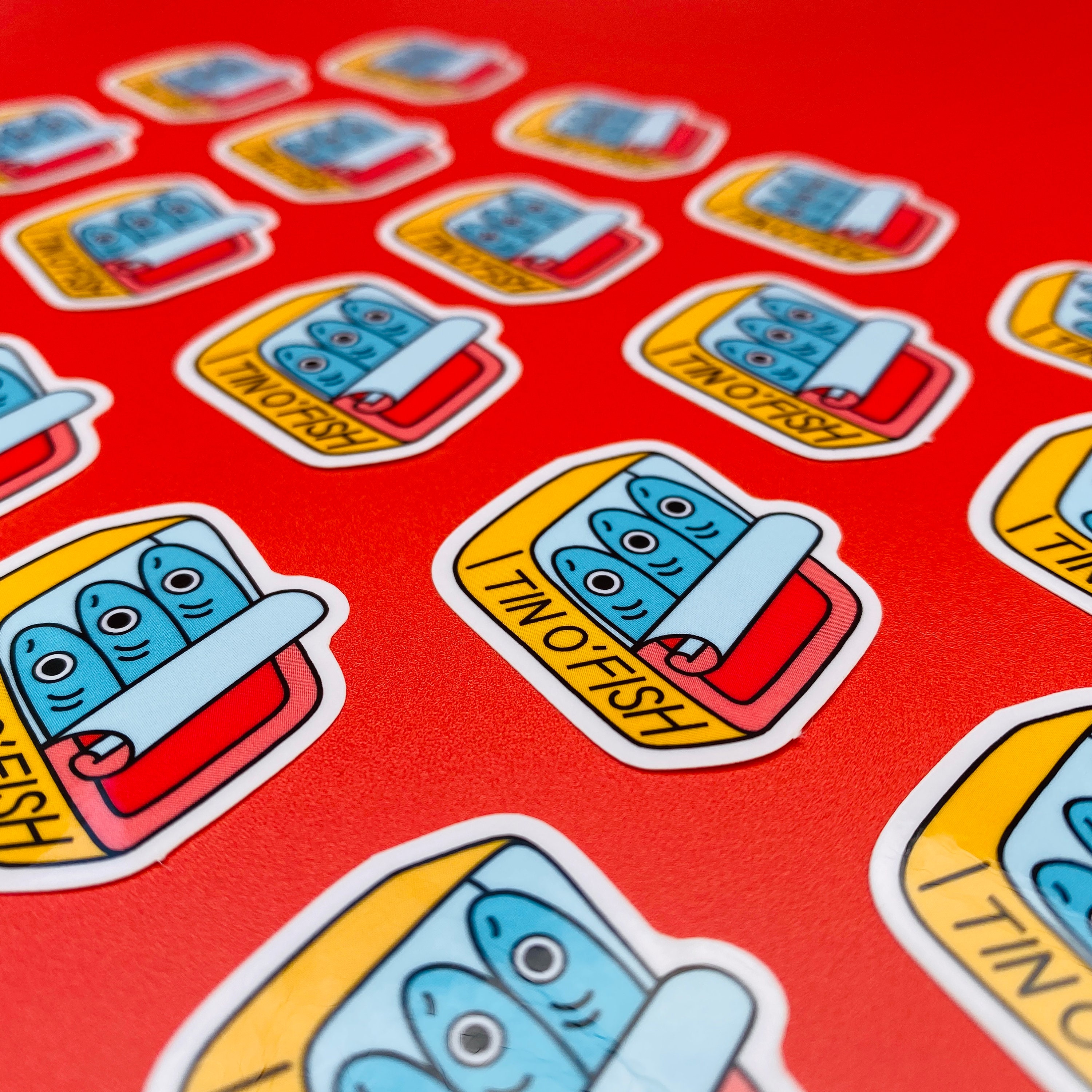 Tin O' Fish Sardine Can Vinyl Sticker - Etsy