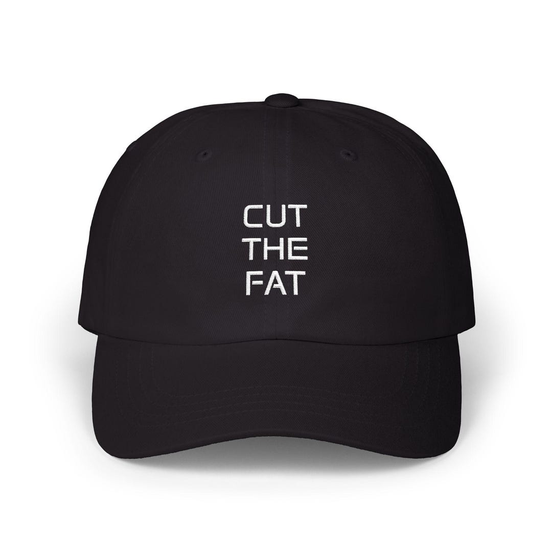 Cut the Fat Hat: Motivational Fitness Dad Cap - Etsy