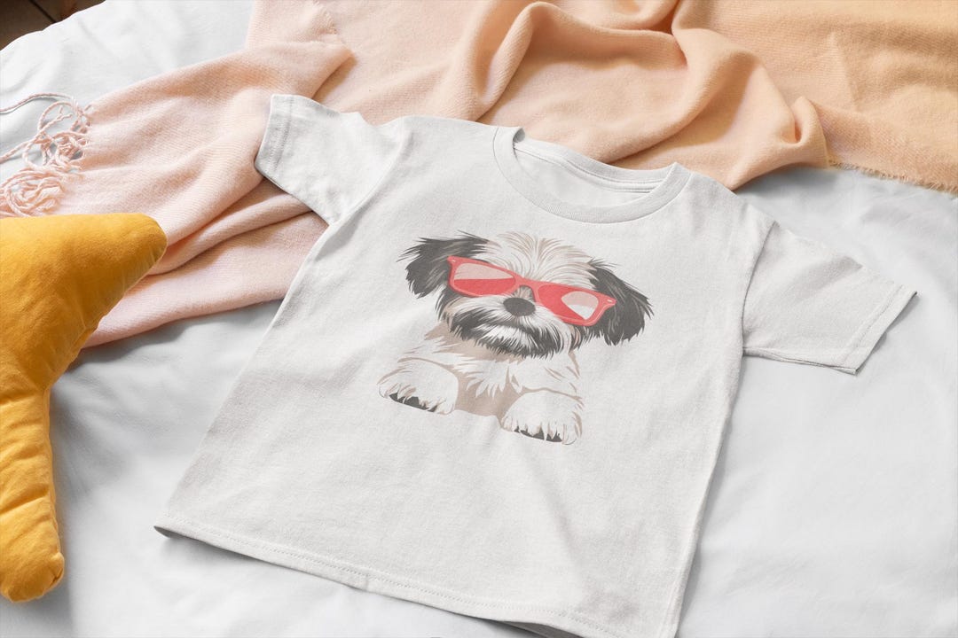 Shih Tzu Dog T-shirt, Pop Art Pup Tee, Pet Lover Gift - Etsy