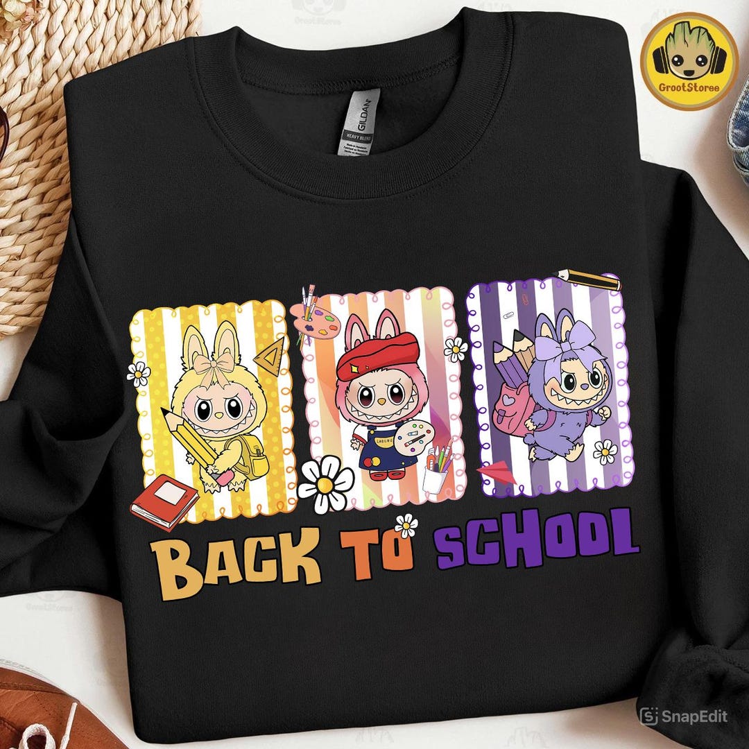 Labubu Back to School Png, Labubu School Frame Png, Cute Labubu Student ...