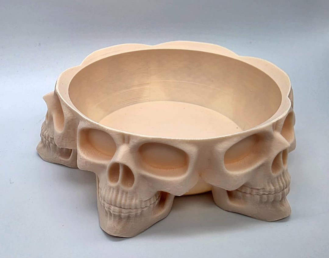 Six Skull Bowl (bowl of Skulls) - 3D Printed - All Black - Etsy