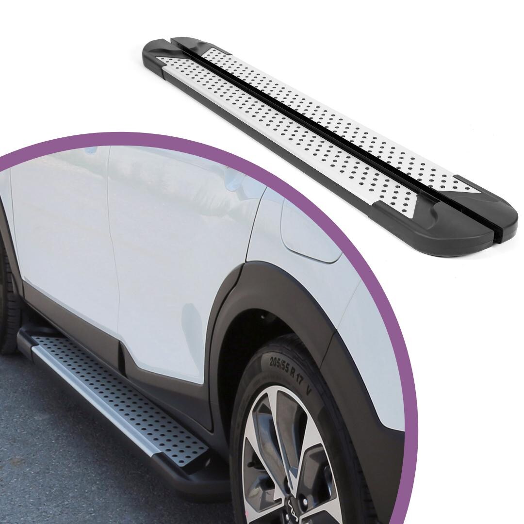 Erkul 5.2" Running Boards for Audi Q7/SQ7 2007-2015 - 350 Lb - Silver ...
