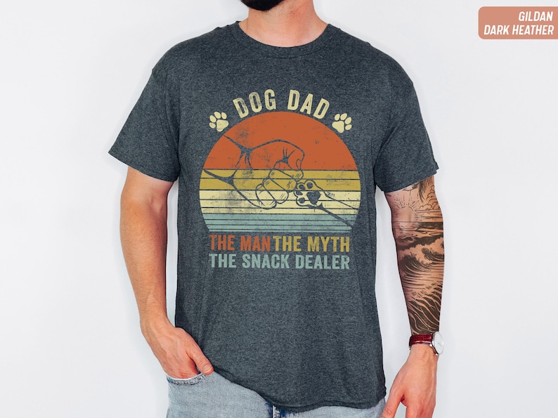 Funny Dog Dad Shirt Man Myth Snack Dealer Tee Fathers Day Gift - Etsy