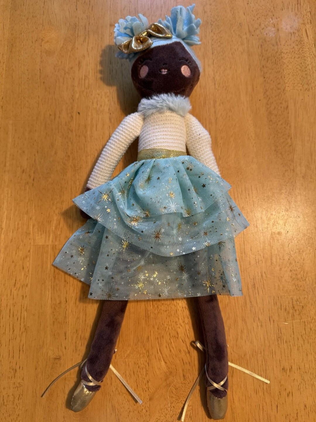 Nicole Miller Home Kids Ballerina Plush Stuffed Doll Brown - Etsy
