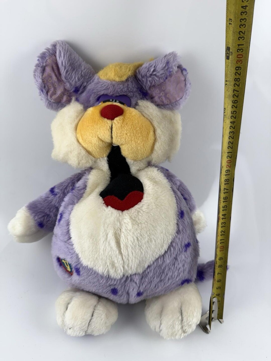 Yawnies Cuddle the Mouse Purple Plush Stuffed Animal 13" Vintage 1987 ...