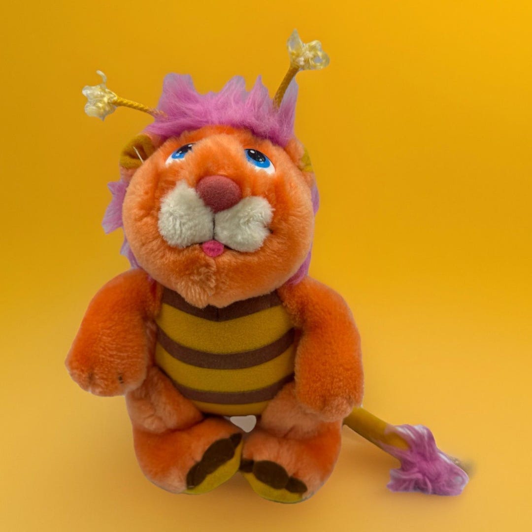 DISNEY Wuzzles Bumblelion Stuffed Plush Orange 9" 1985 - Etsy