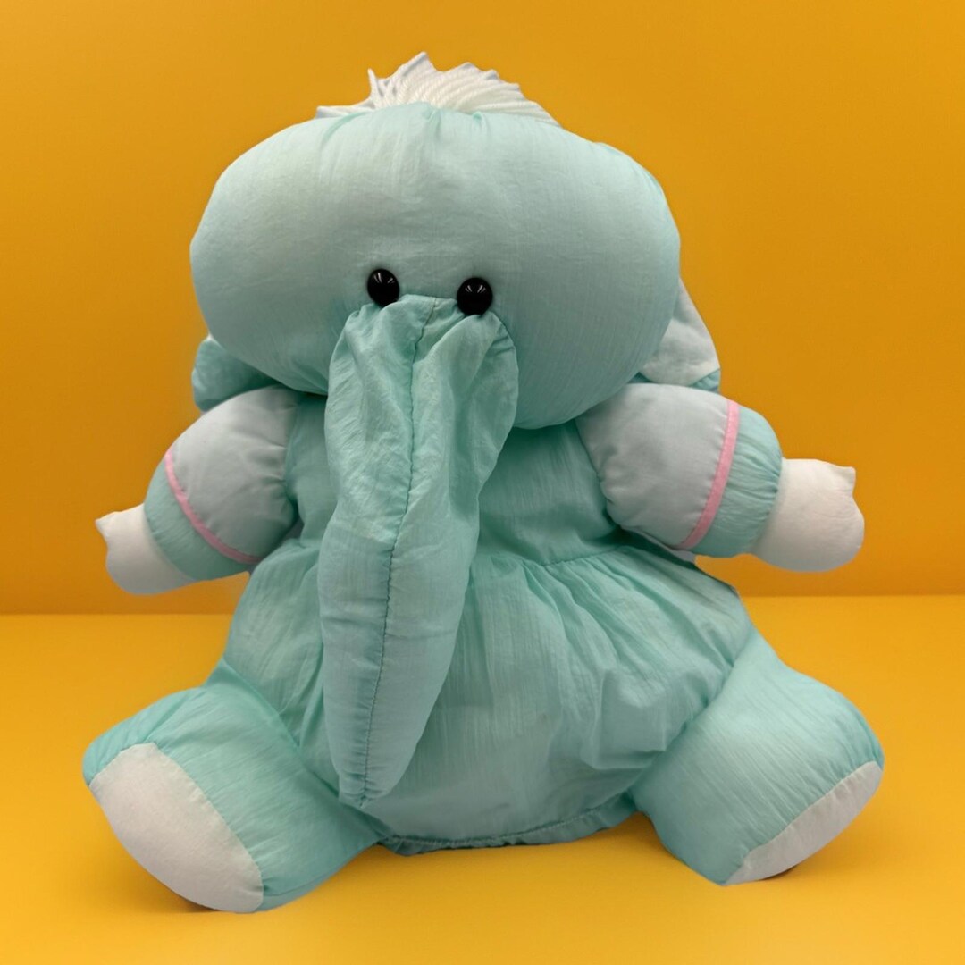Vintage 1986 Fisher Price Puffalumps Blue Elephant in Blue - Etsy