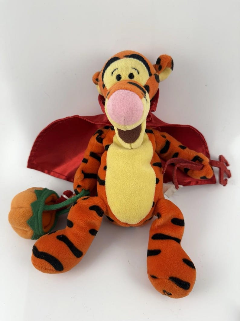 Disney Winnie the Pooh Halloween Tigger in Devil Costume 9" Vintage ...