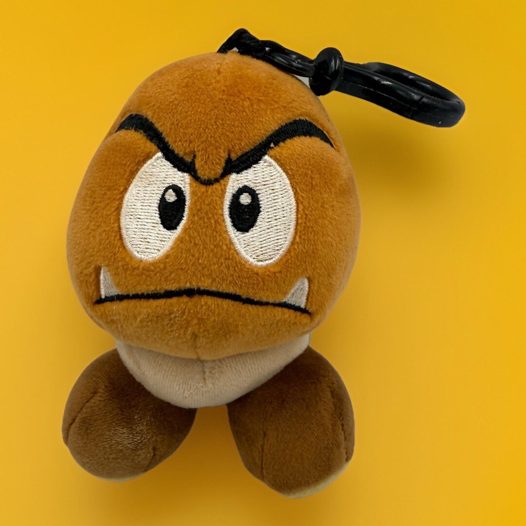 Super Mario Goomba Plush Brown Stuffed Animal Mushroom 6" Nintendo Good ...