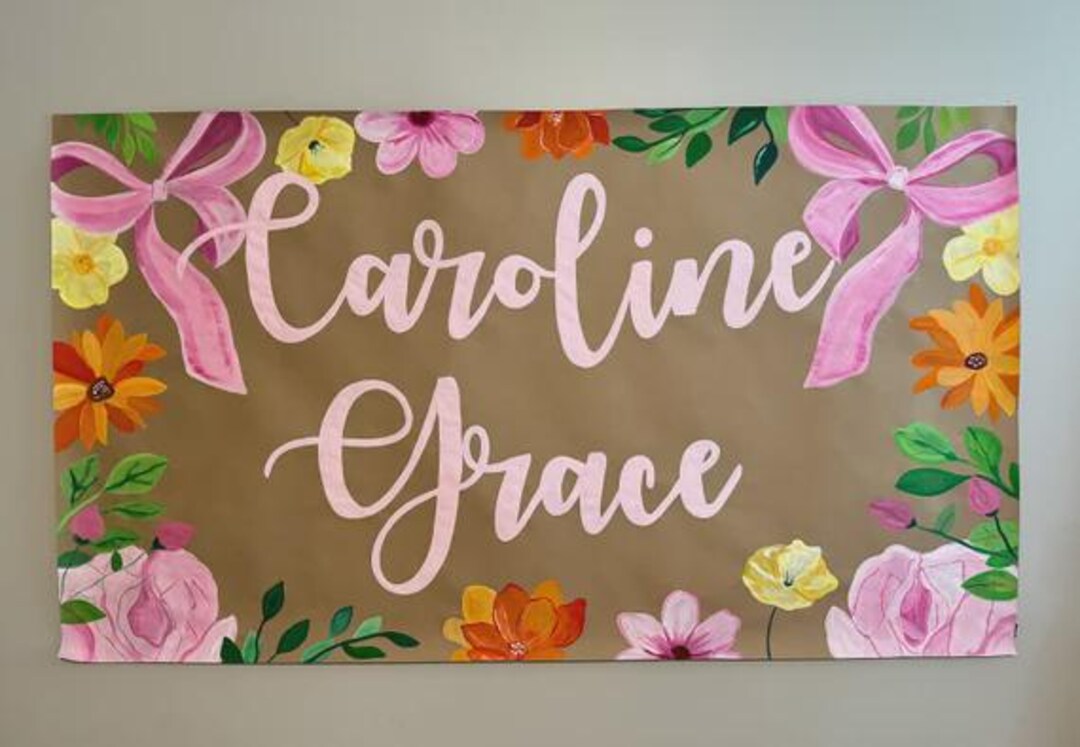 Custom Hand-painted Banner - Etsy