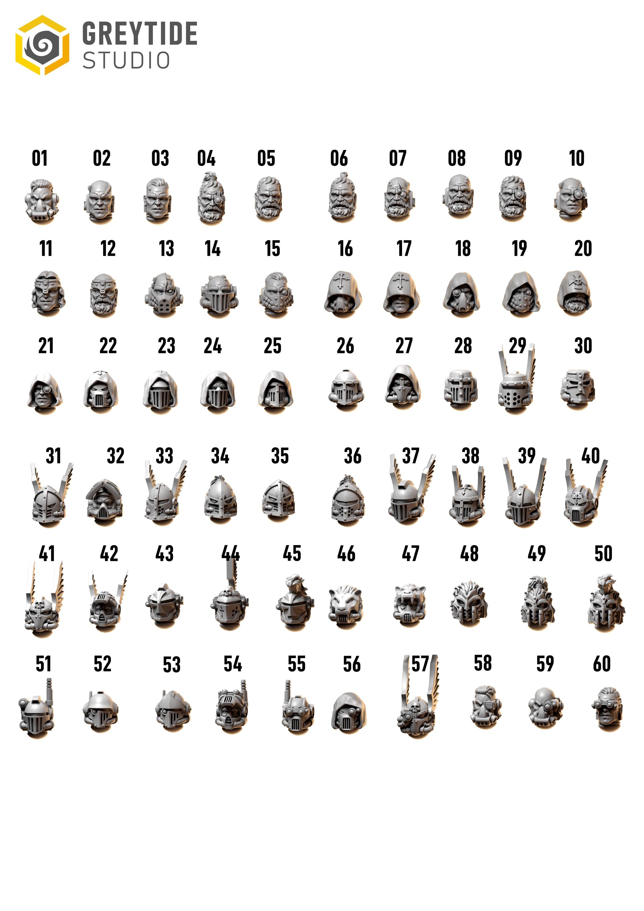 Eternal Crusaders and Pilgrims Heads | Terminators and Marines ...