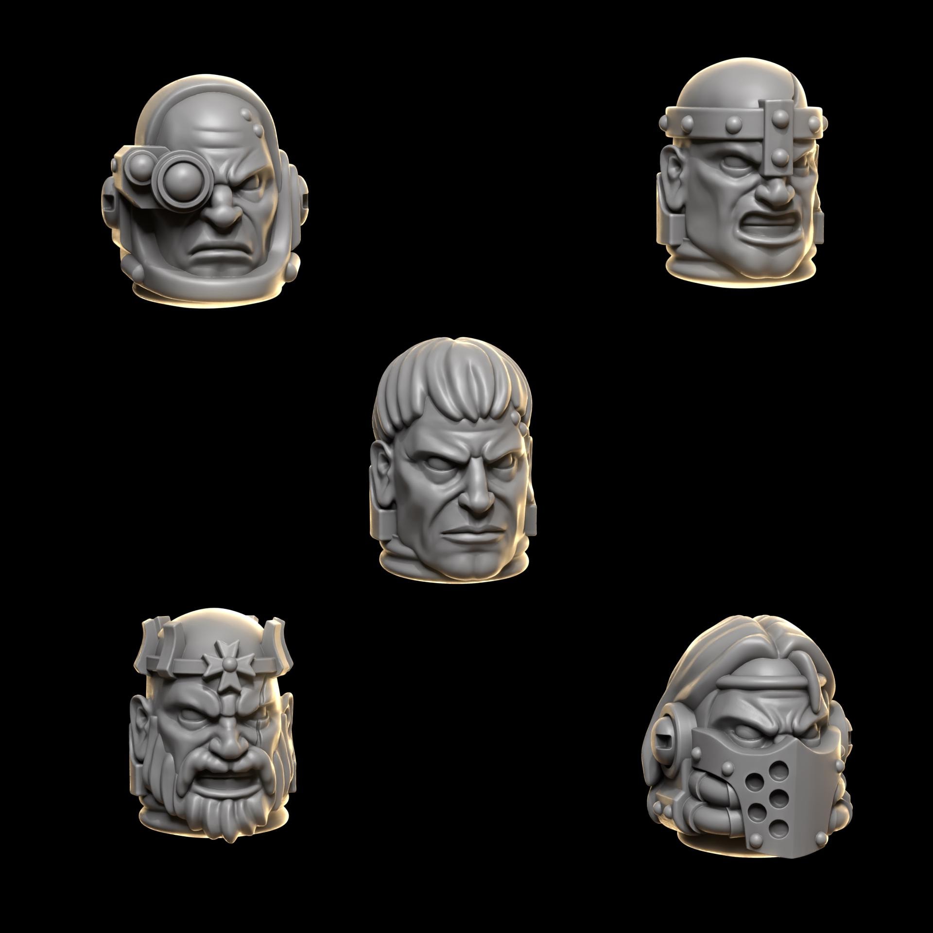 Eternal Crusaders and Pilgrims Heads | Terminators and Marines ...