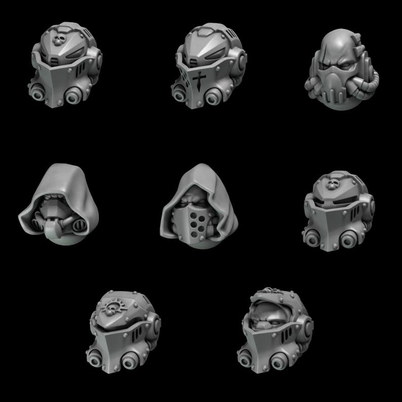 Eternal Crusaders and Pilgrims Heads | Terminators and Marines ...