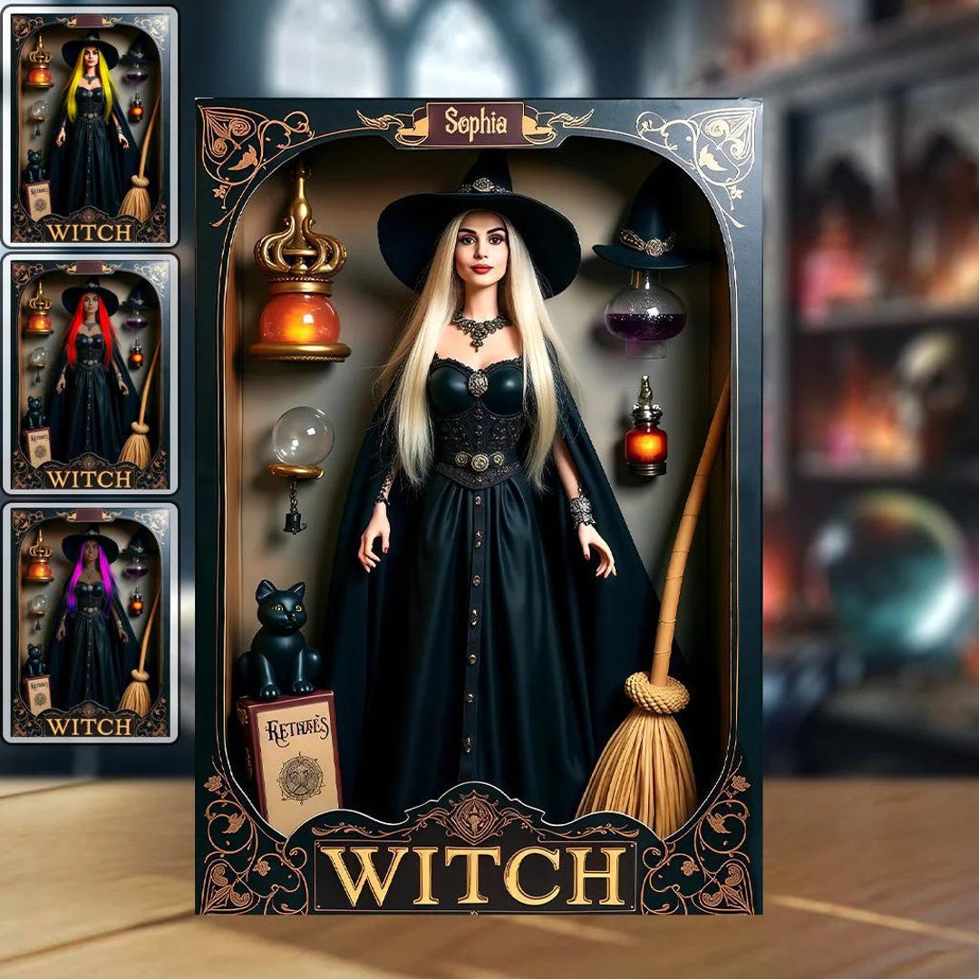 Magical Witch Personalized Witch Acrylic Plaque, Gothic Witch Room ...