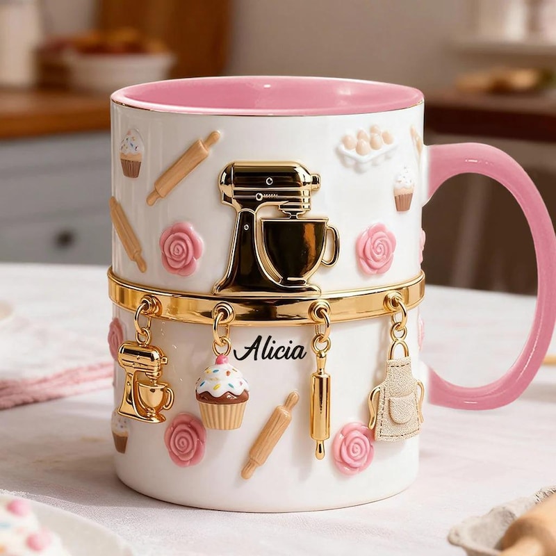 Personalized Mugs Baking - Etsy