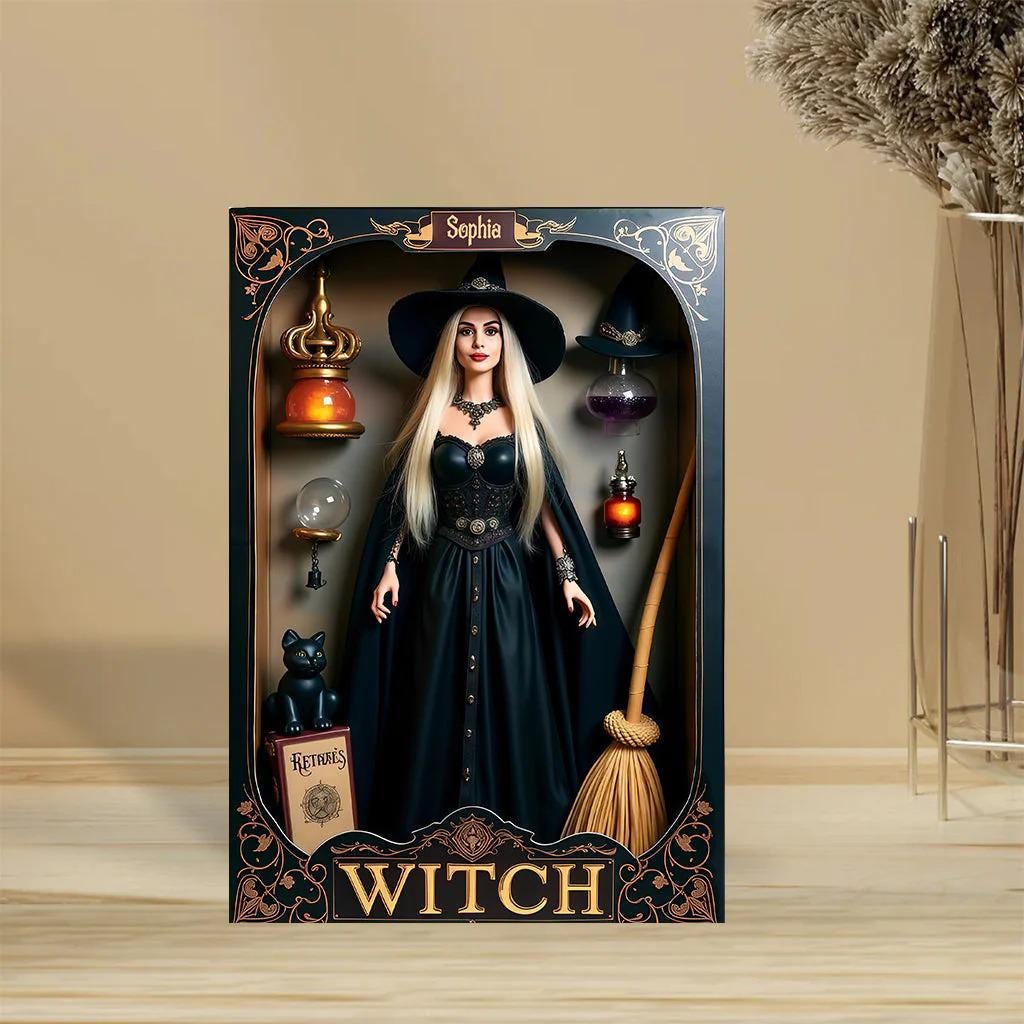 Magical Witch Personalized Witch Acrylic Plaque, Gothic Witch Room ...