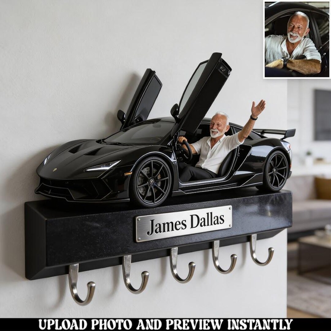 Personalized Car Lover Key Hanging Rack, New Car Key Rack, Vehicle ...