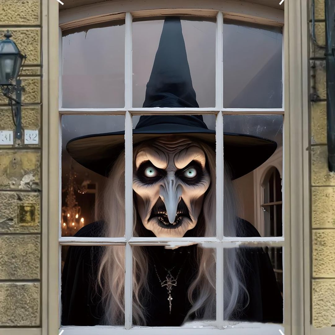 3D Halloween Window Cover - Etsy