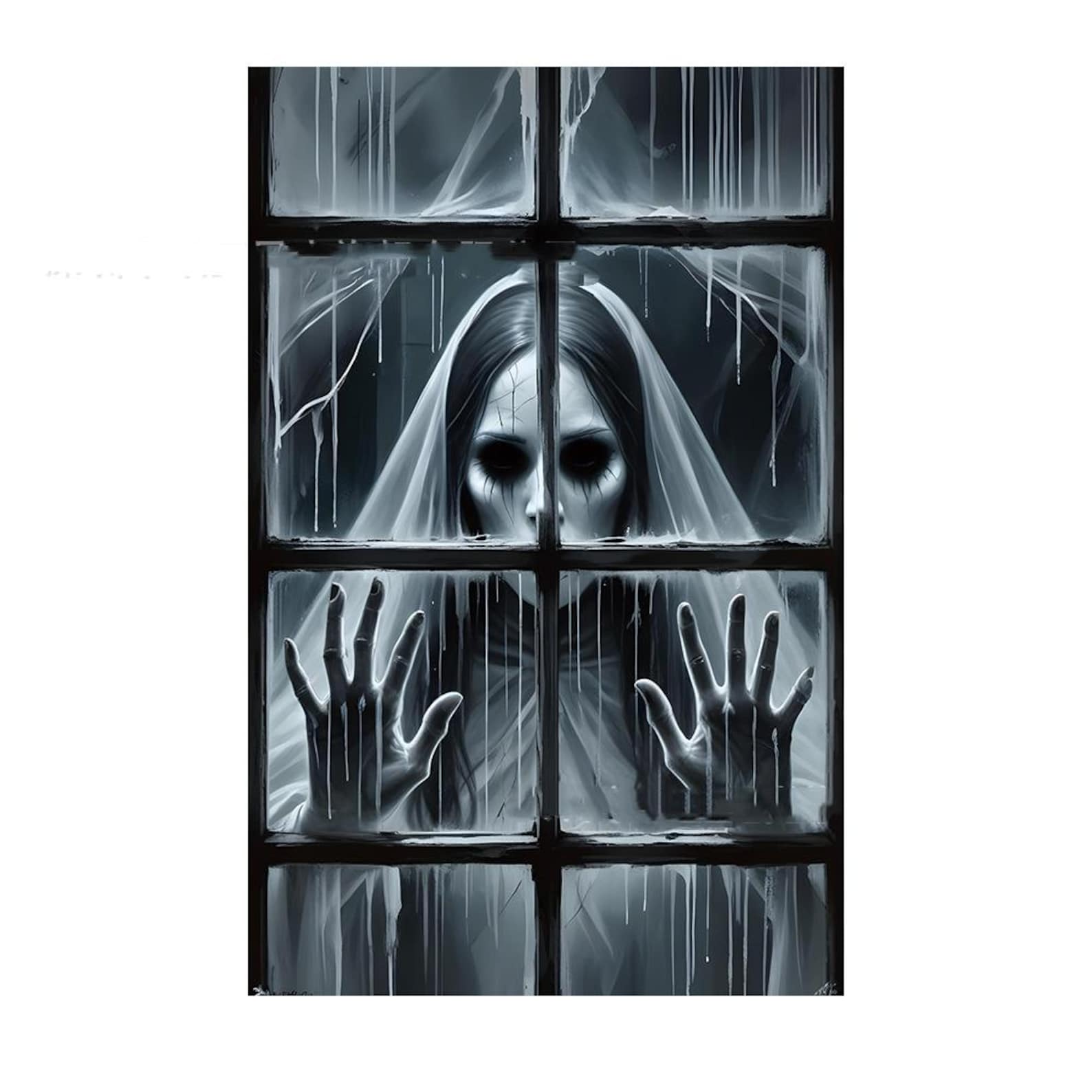3D Halloween Window Cover - Etsy