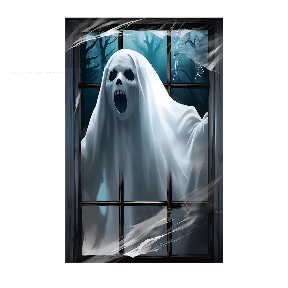 3D Halloween Window Cover - Etsy