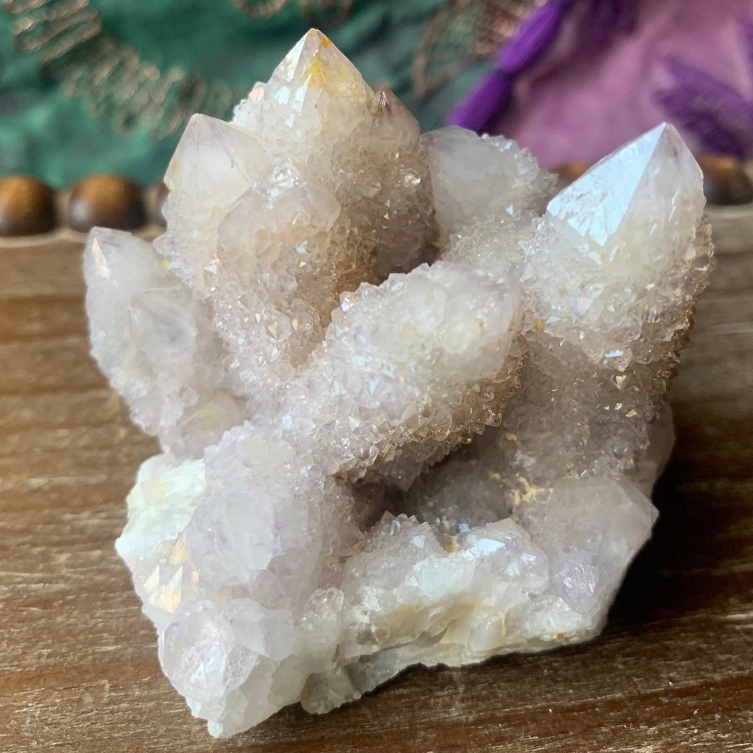 Spirit Quartz Point Crystal Cluster Amethyst - Etsy