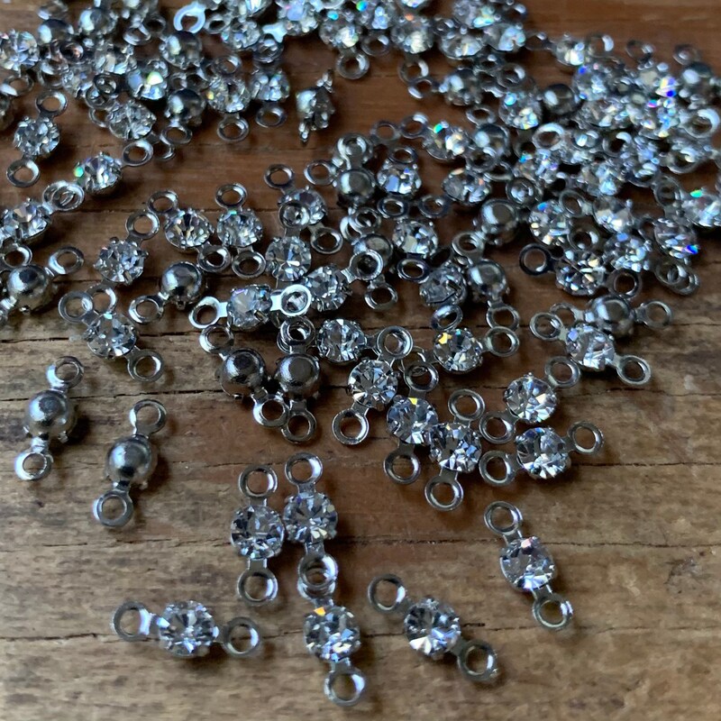Rhinestone Connector - Etsy